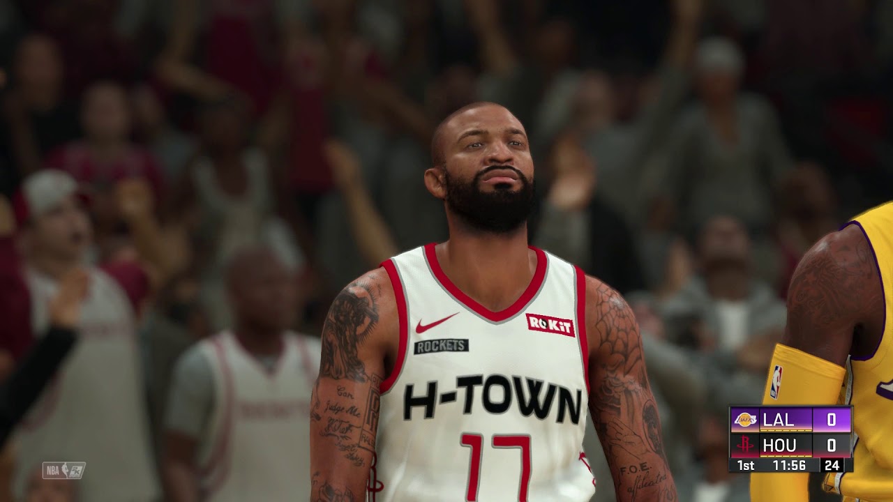 NBA 2K20 - (New City Uniforms) Los Angeles Lakers vs Houston Rockets ...
