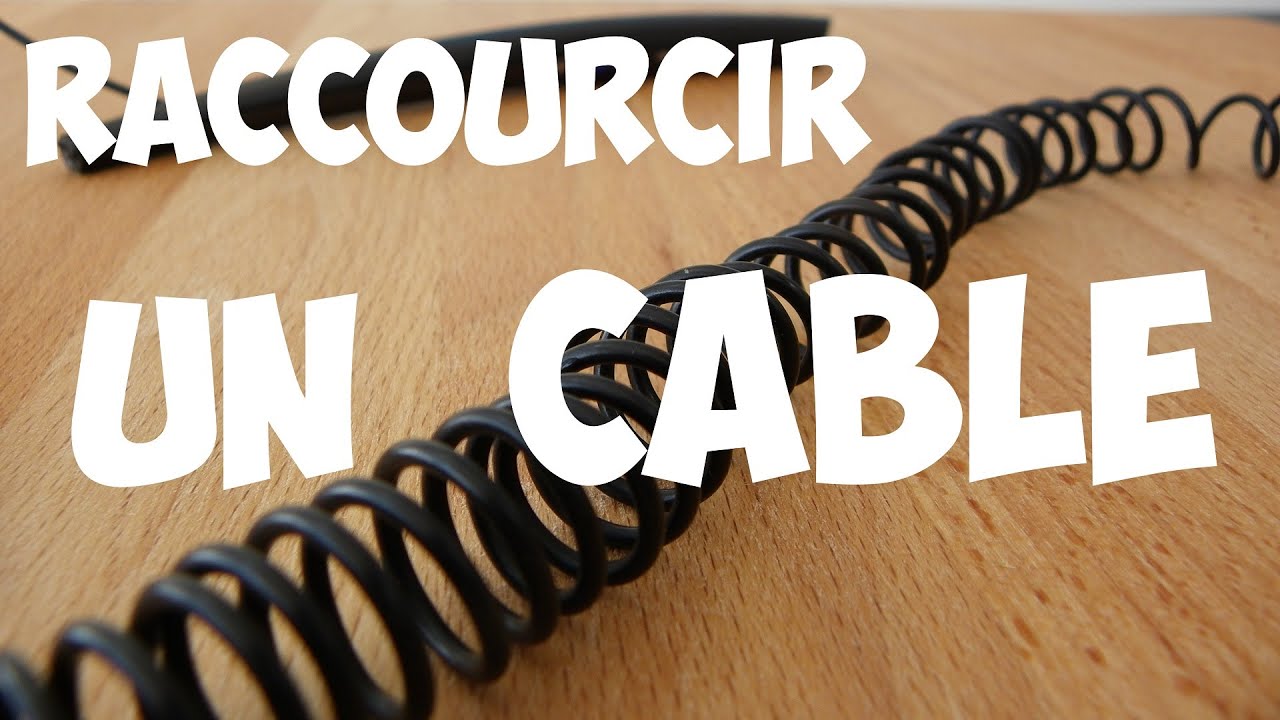 Raccourcir un câble trop long - YouTube