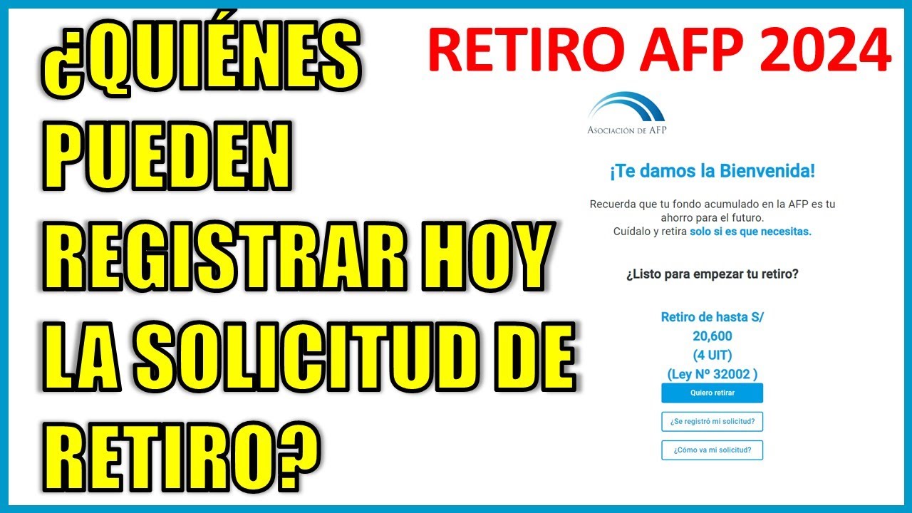RETIRO AFP 2024 | Este grupo puede presentar su solicitud de retiro de ...