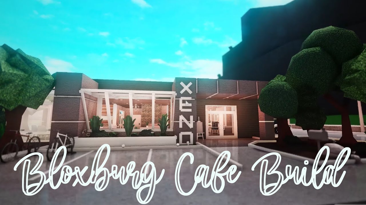 Bloxburg Cafe Build - Modern Aesthetic(ish) - Roblox Studio Style - YouTube
