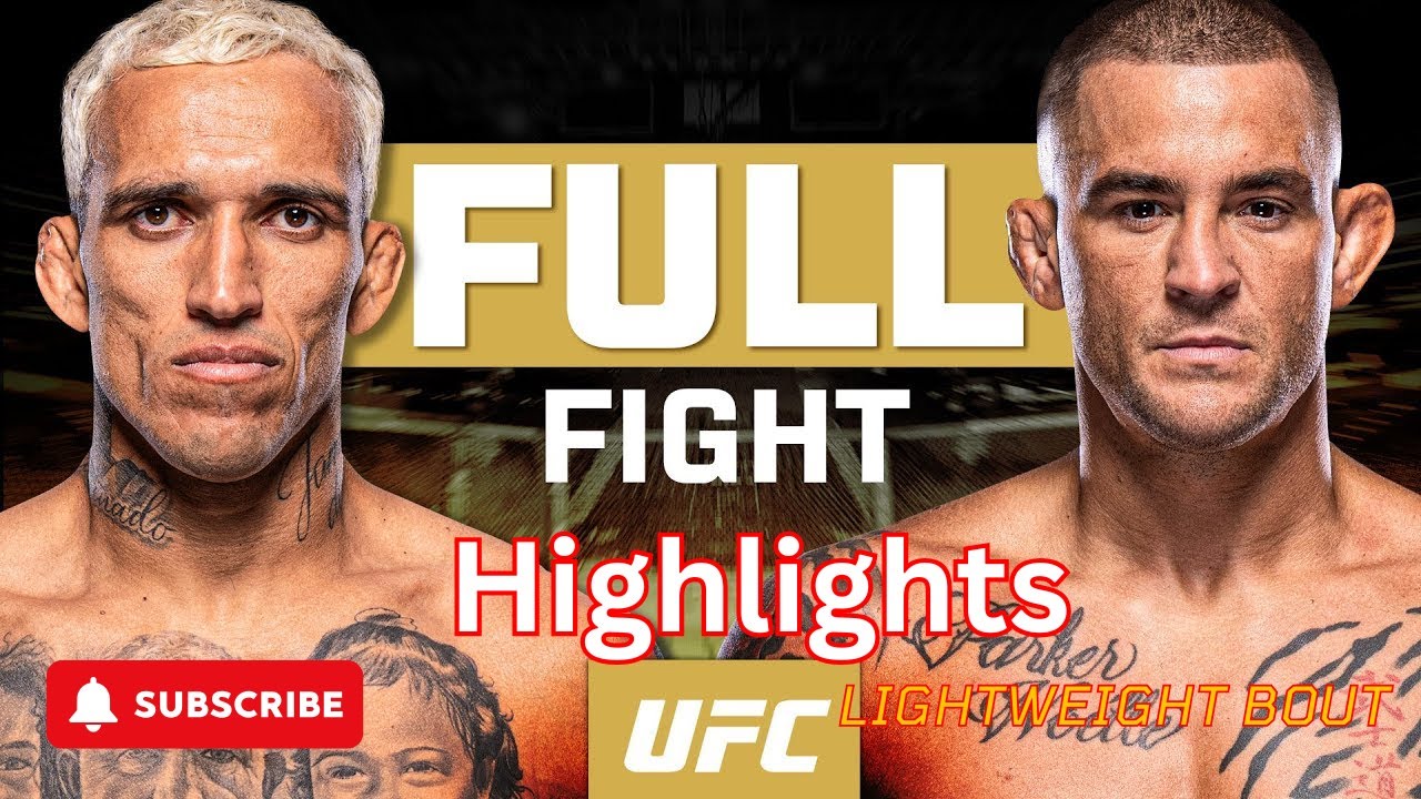 Charles Oliveira vs Dustin Poirier Highlights | Oliveira's Amazing Rear ...