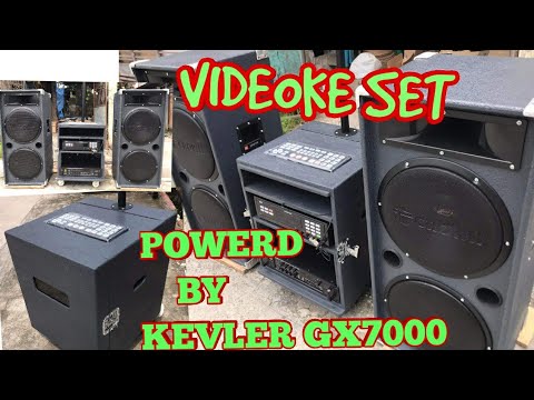 KARAOKE SET POWERD BY KEVLER GX7000, TJ MAESTRO 2. VIDEOKE ASSEMBLY ...