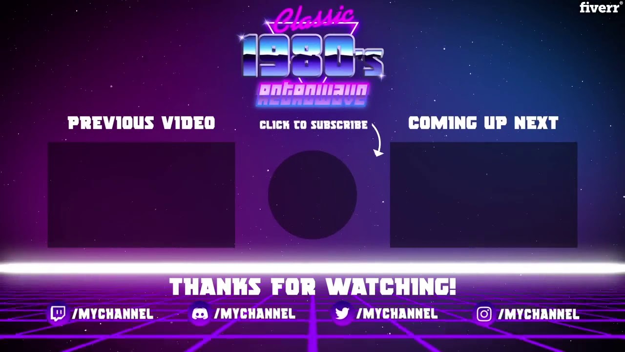 Make an 80s intro and outro - Best Intros & Outros service - YouTube