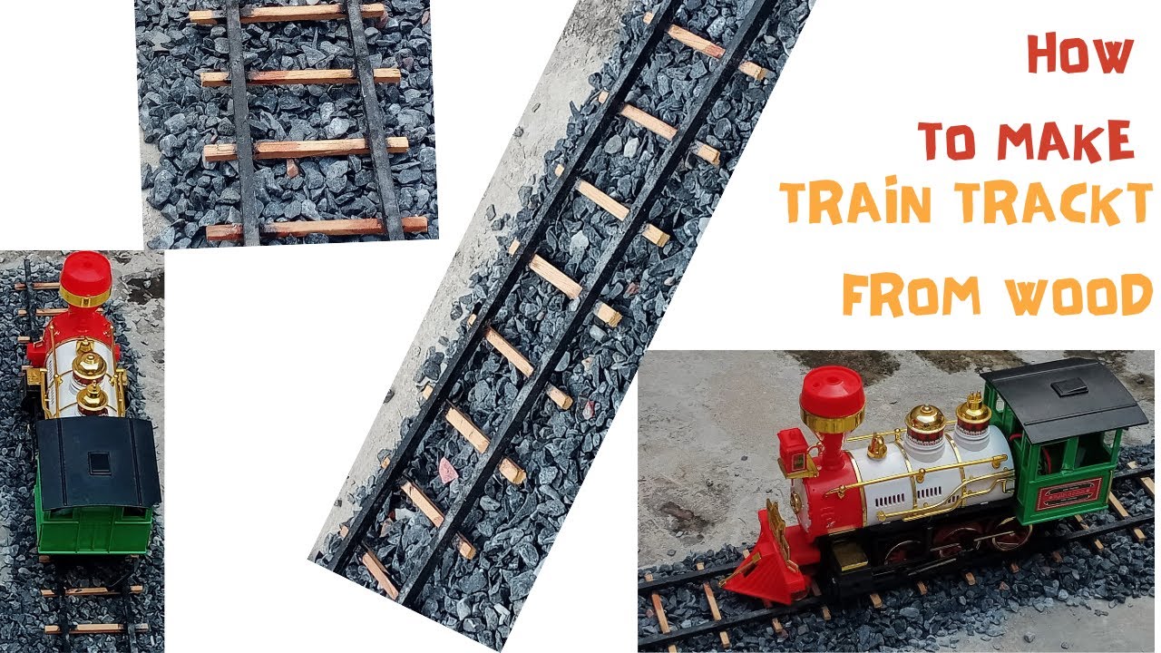 How to make train tracks at Home? HO scale train model, Simple DIY ...