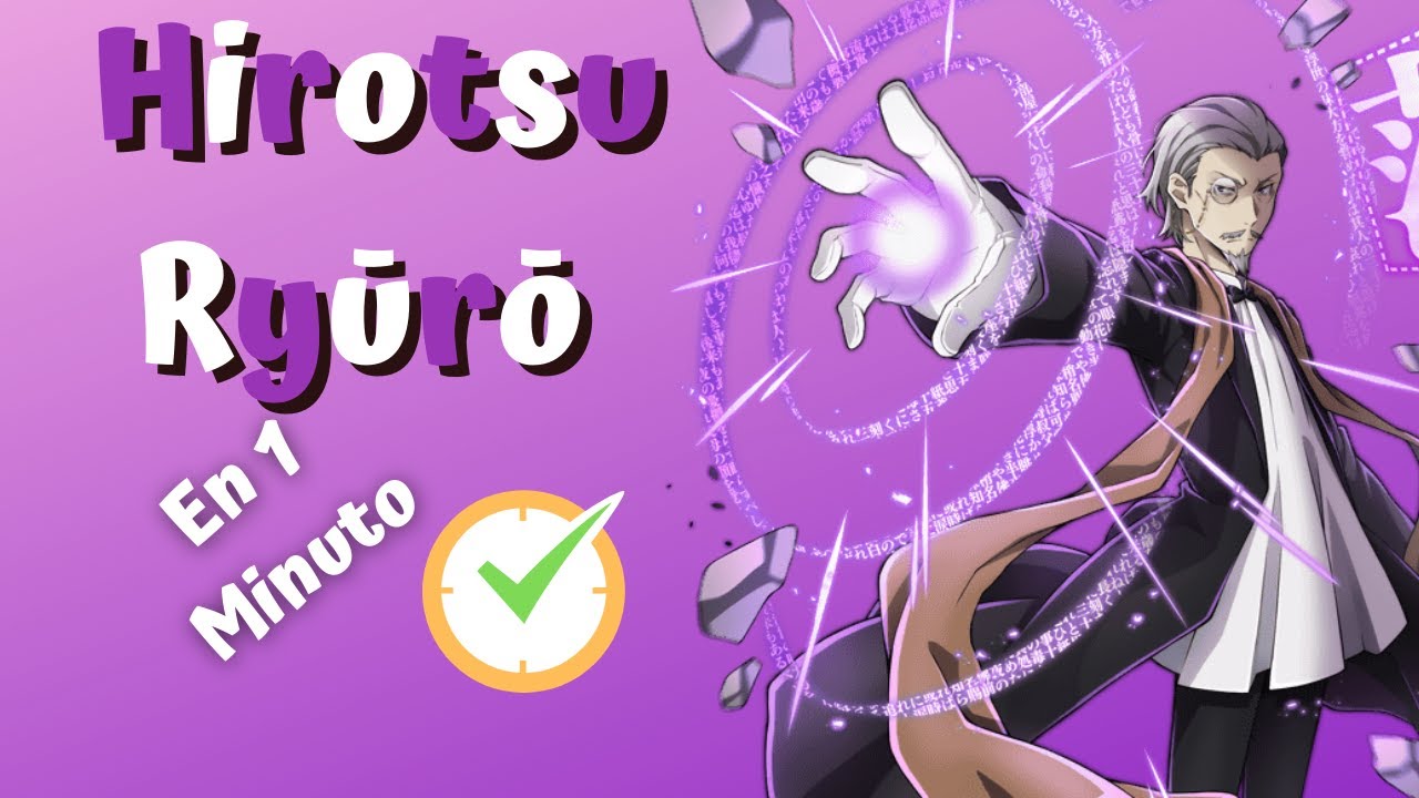 Hirotsu Ryūrō en 1 minuto🕐|Bungou Stray Dogs - YouTube