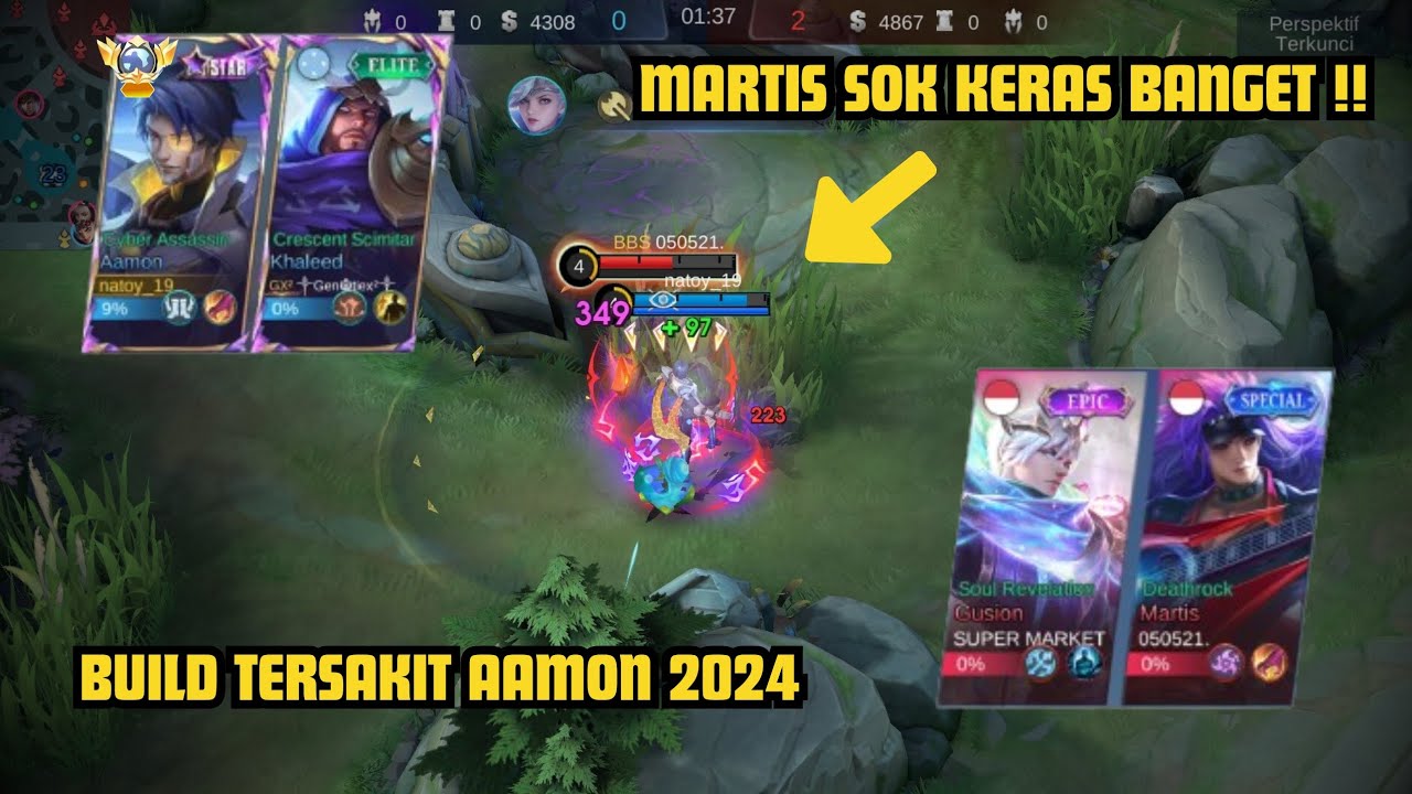 BUILD TOP GLOBAL AAMON ONE HIT AUTO MVP ! TUTORIAL AAMON MELAWAN MARTIS ...