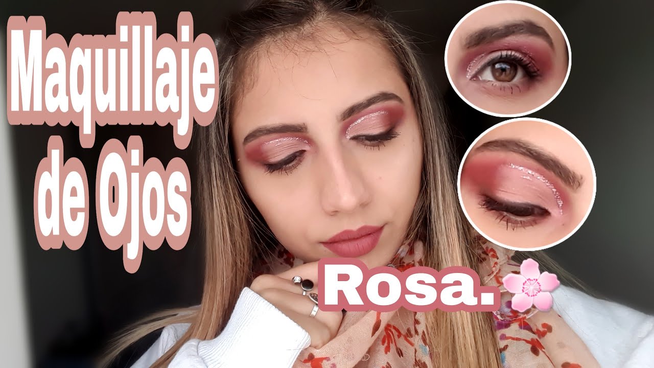 MAQUILLAJE DE OJOS ROSA 🌸 TUTORIAL PASO A PASO/ PARA PRINCIPIANTES/ By# ...