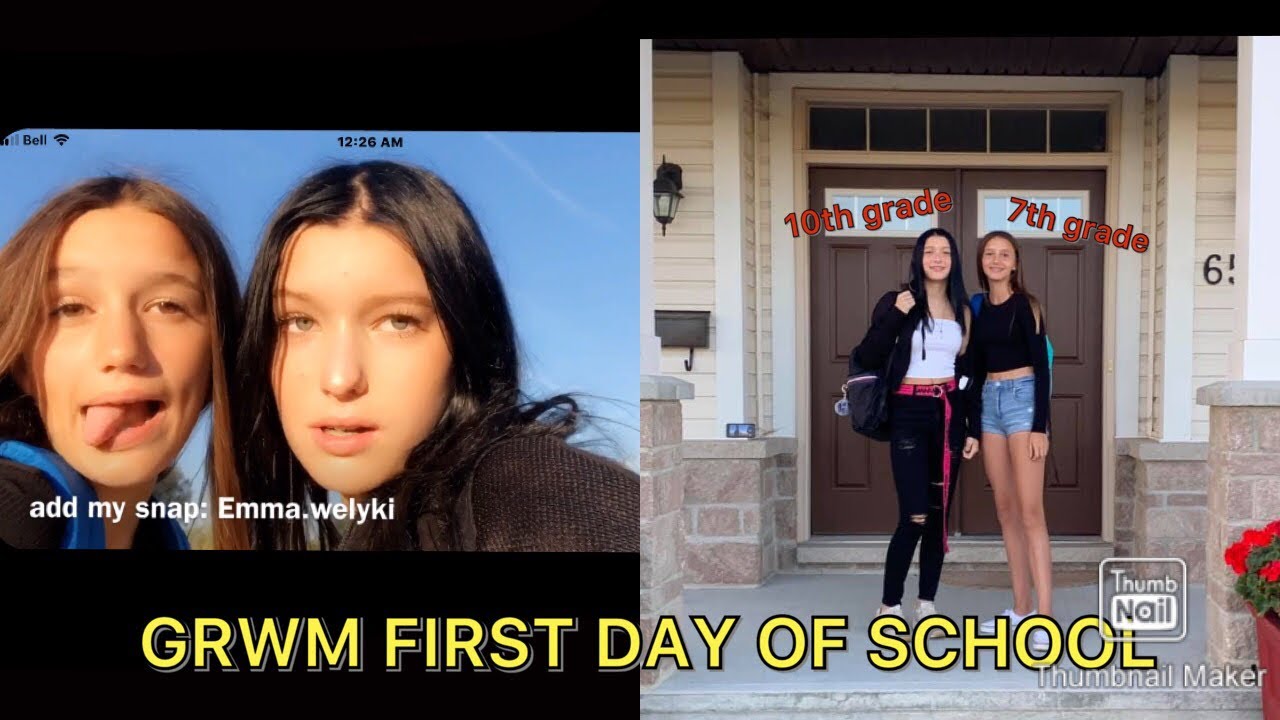 GRWM FIRST DAY OF SCHOOL *sophomore year* - YouTube