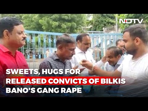 Sweets, Hugs For Released Convicts Of Bilkis Bano's Gang Rape, Family's Murder