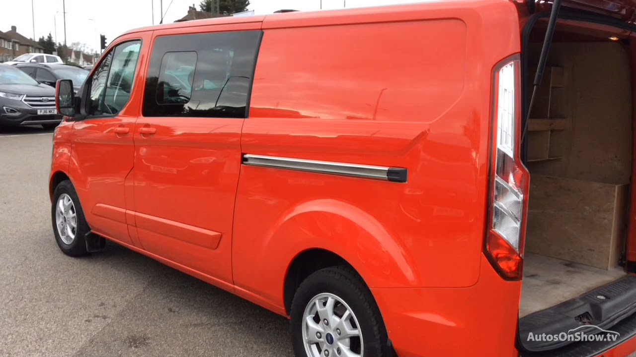 FORD TRANSIT CUSTOM 310 LIMITED LR DCB RED 2015 - YouTube
