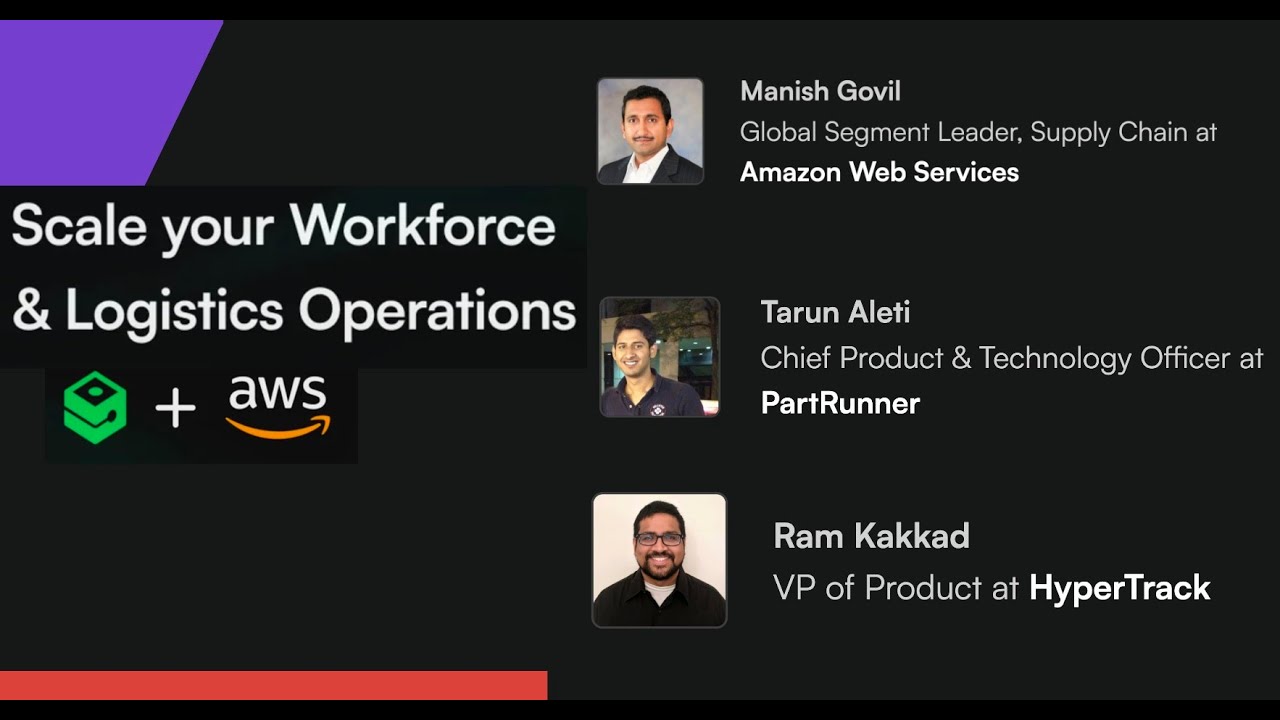 Scale Workforce & Logistics Operations with AWS and HyperTrack - YouTube
