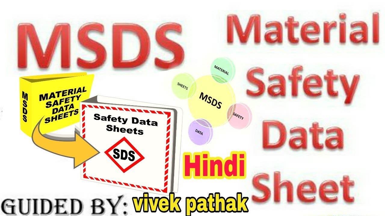 What is MSDS in hindi ।। content of msds ।। chemical handling ...