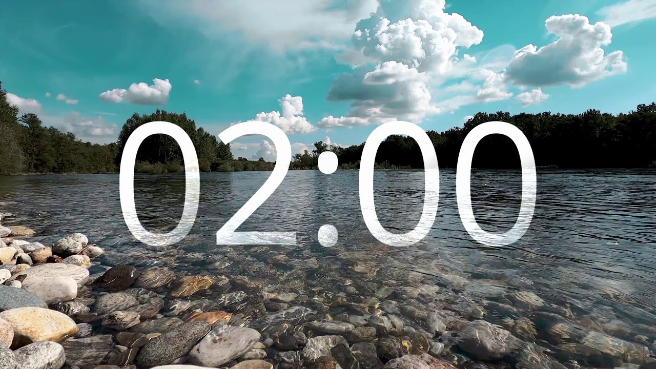 2 Minute Timer with Alarm Bell - Relaxing Acoustic Guitar Music - YouTube