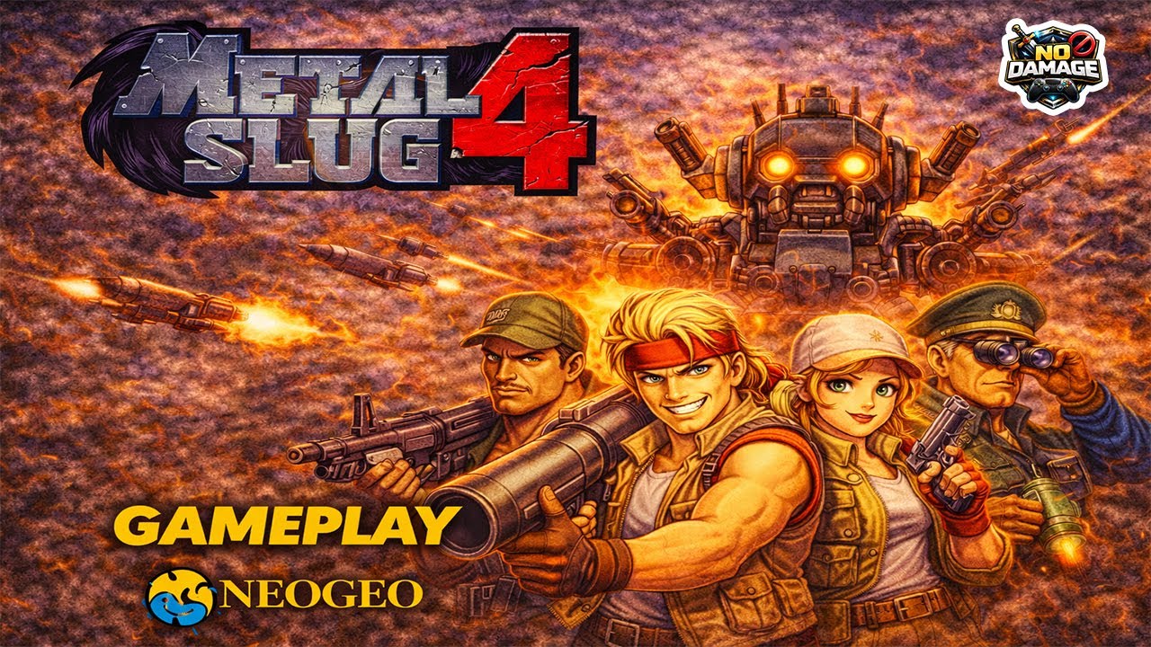 Metal Slug 4 Perfect Run (Neo Geo) | No Damage | Gameplay Completo Sem ...
