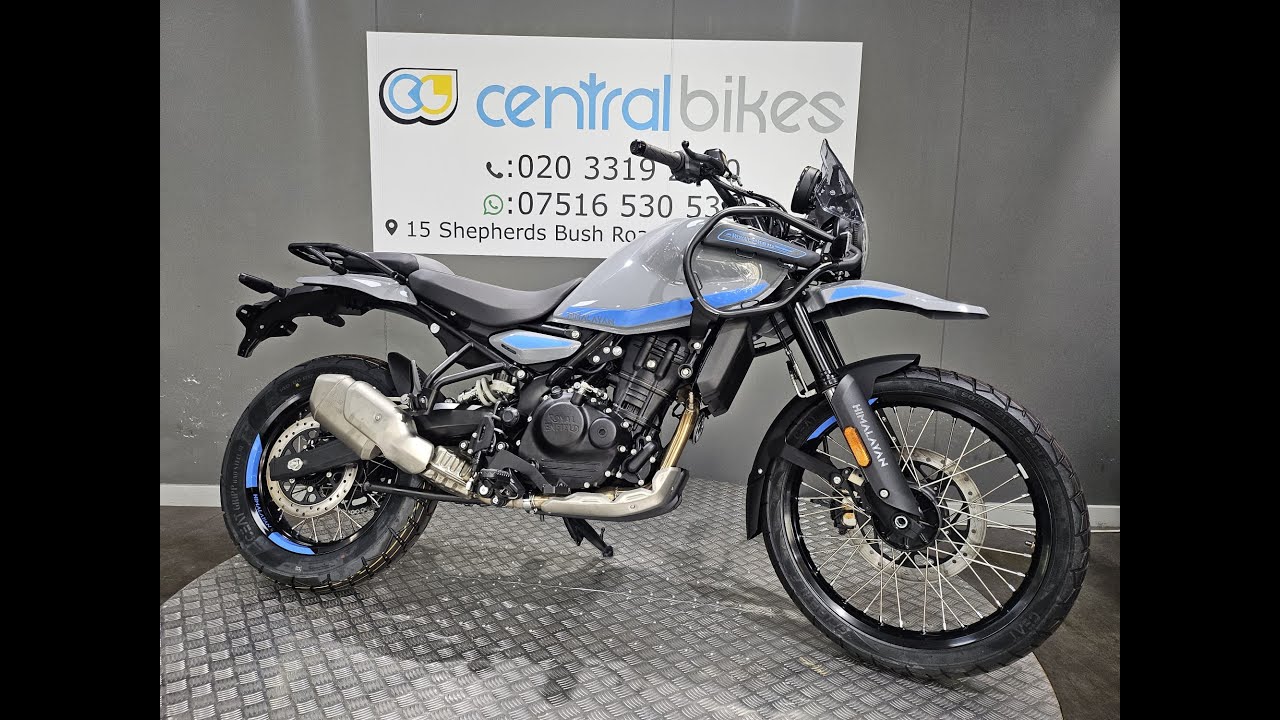 ROYAL ENFIELD HIMALAYAN 450 SLATE POPPY BLUE - YouTube