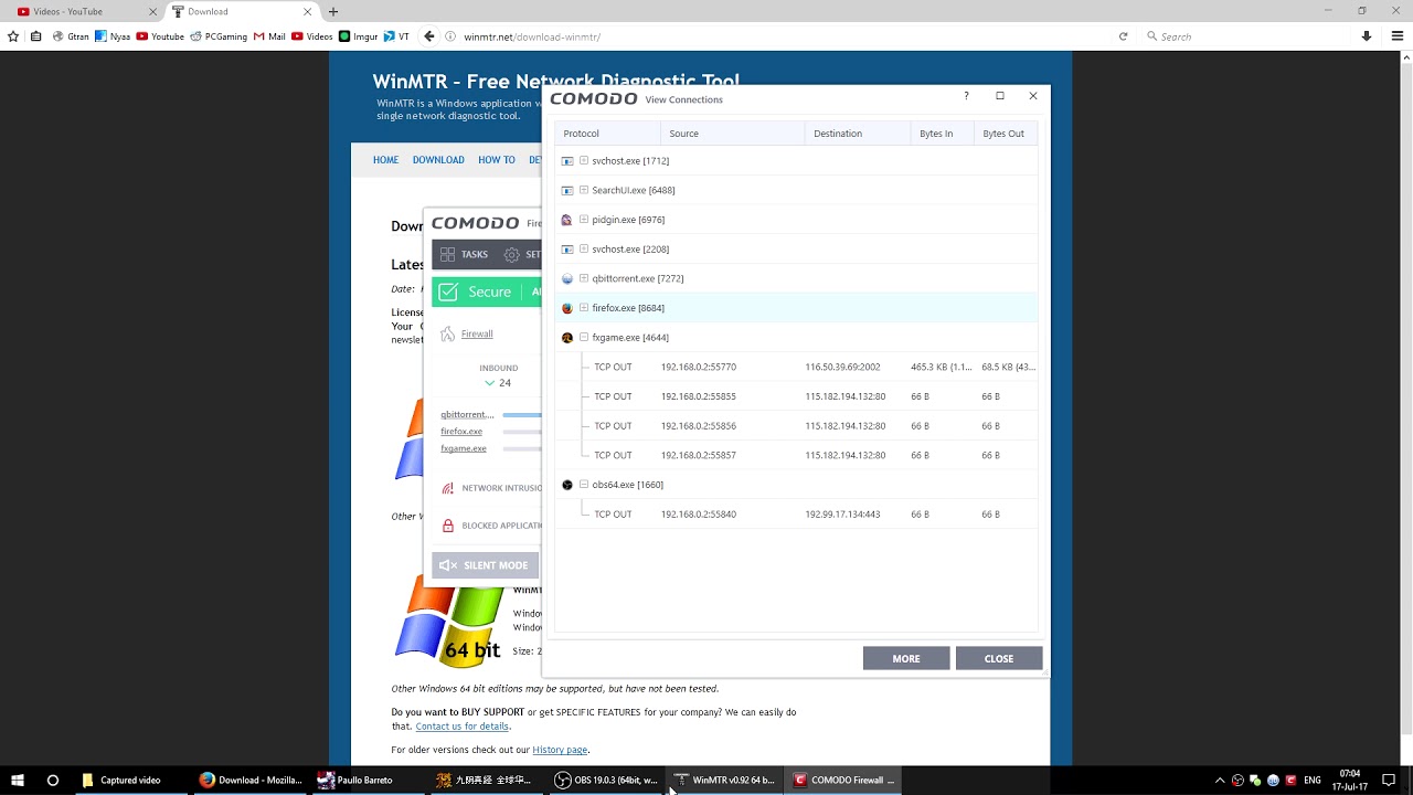 WinMTR: Diagnosing Network Connection - YouTube