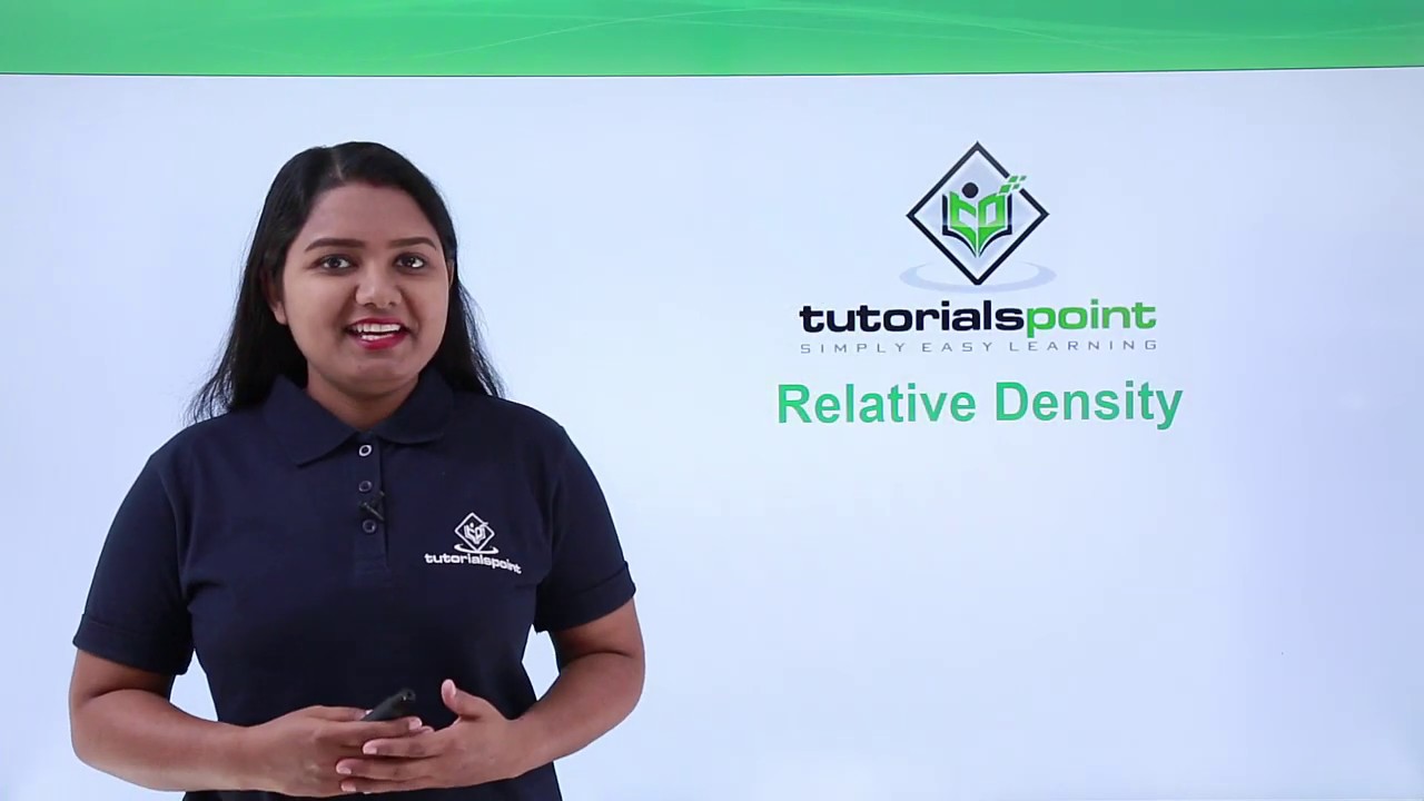 Class 9th – Relative Density | Gravitation | Tutorials Point - YouTube