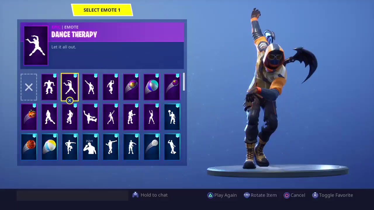new summit striker skin showcased with emotes - YouTube