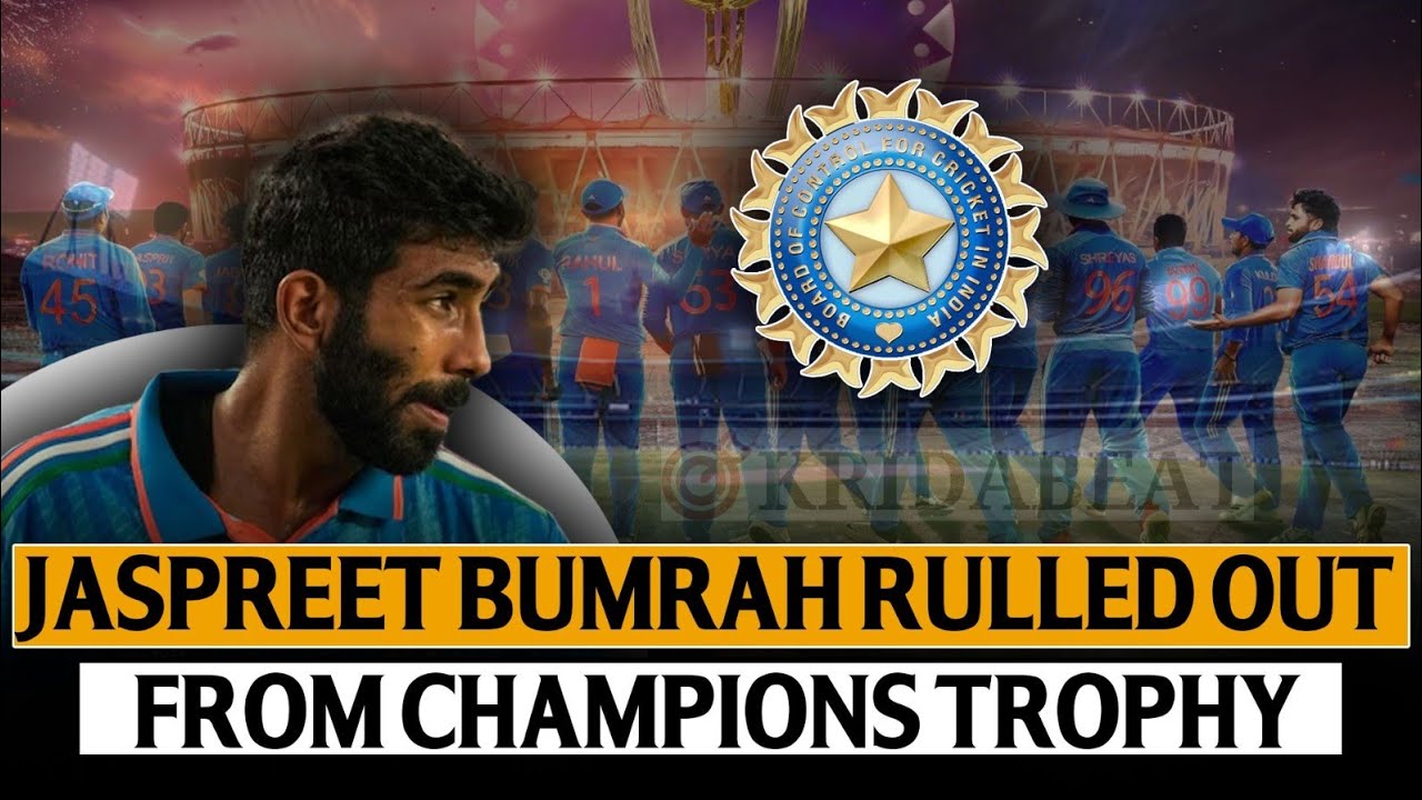 🔴 Jaspreet Bumrah rulled out from Champions Trophy l Kridabeat l ...