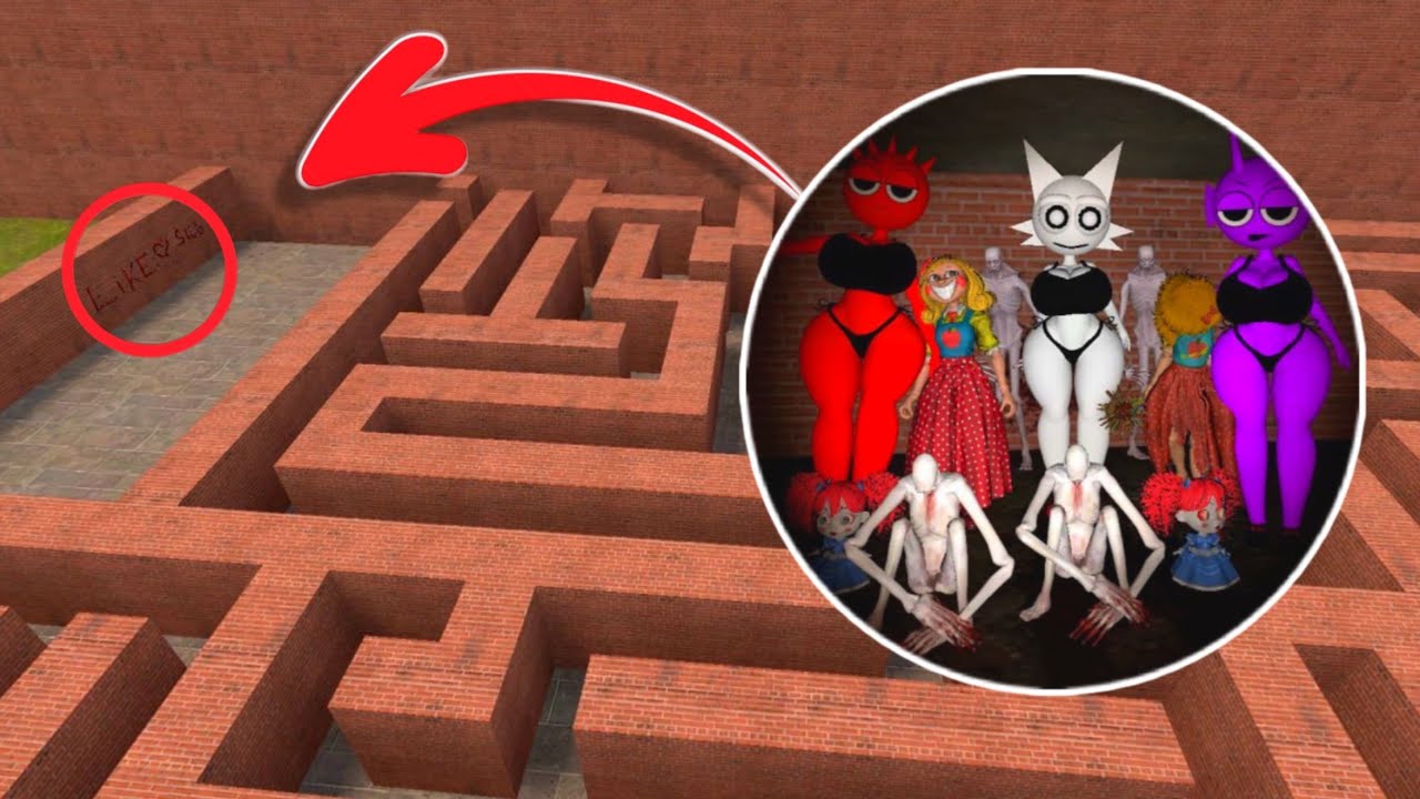 What They Want To Do In A Big Maze? In Garry's Mod - YouTube