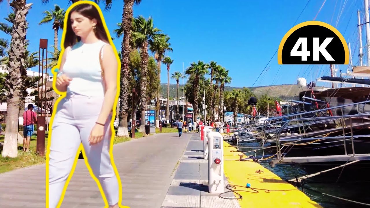 Walk the Streets of Bodrum - 4K City Tour Experience 2024 - YouTube