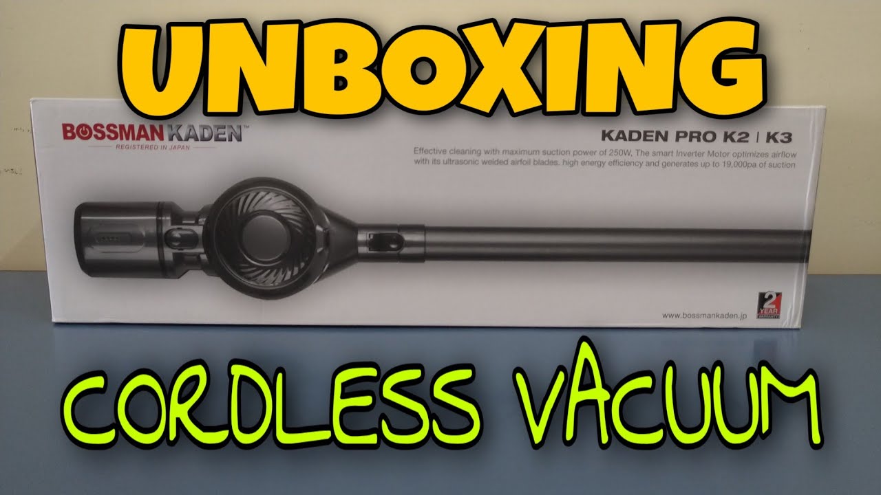 UNBOXING| PERY SMITH/BOSSMAN KADEN PRO K2 CORDLESS VACUUM - YouTube
