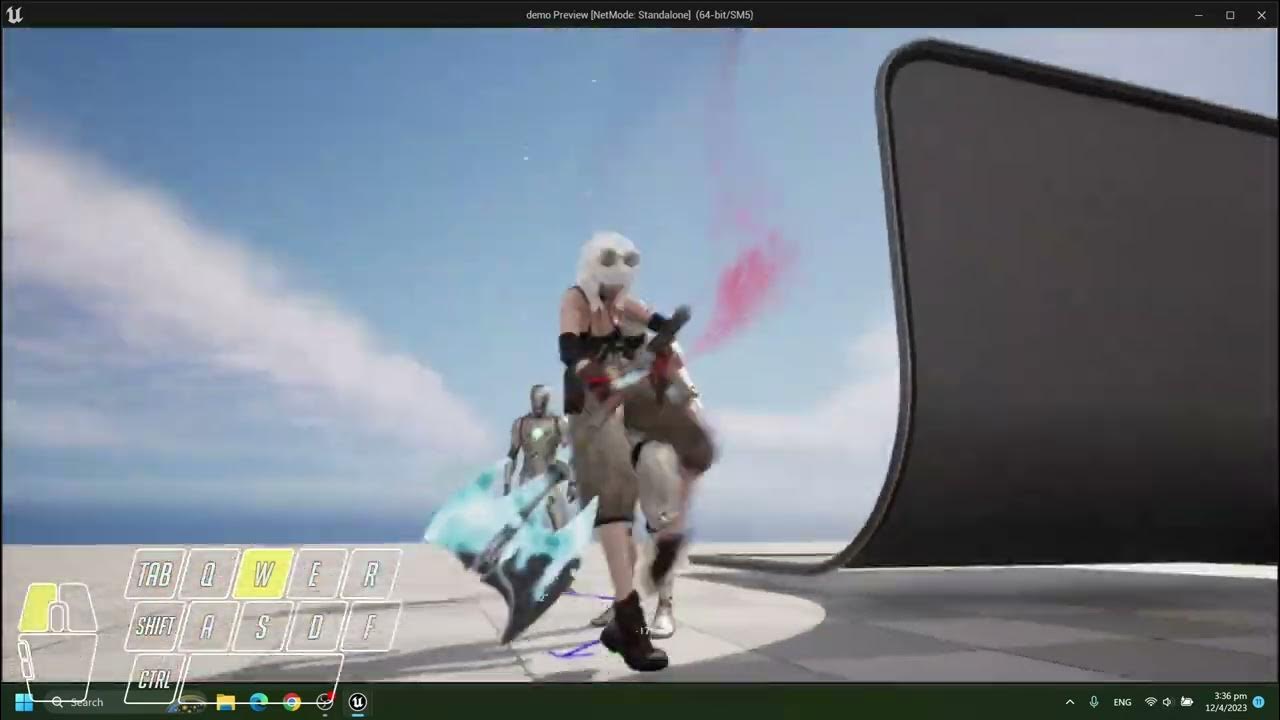 UnrealEngine Indie game dev log - melee weapons Combat and LocoMotion - YouTube