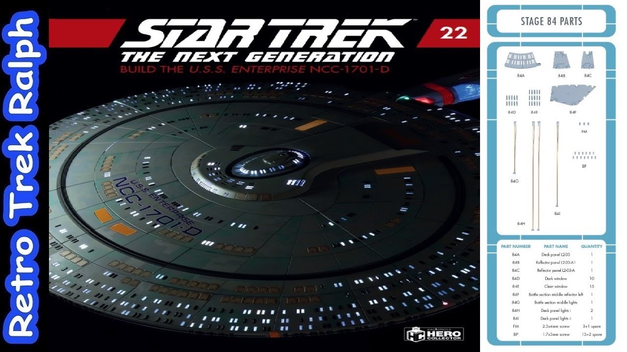 Star Trek: Build The Enterprise D. Stage 22.2 Assembly. By Fanhome ...