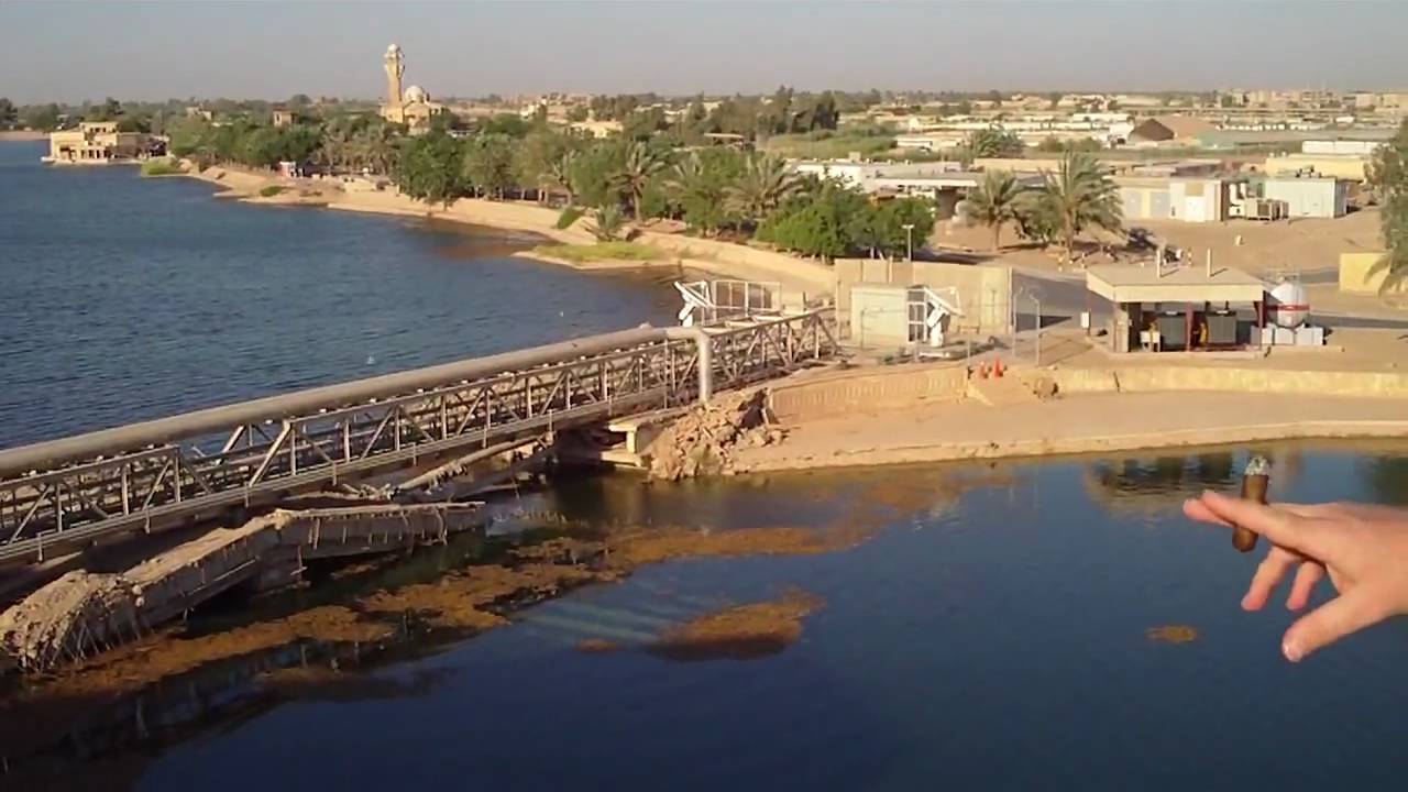 Bridge leading into al Faw Palace - YouTube