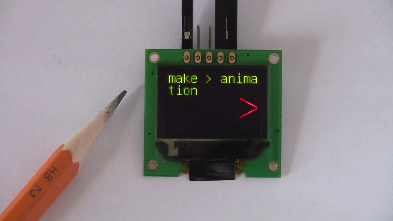 0.95" Digole Serial Color OLED display module - YouTube
