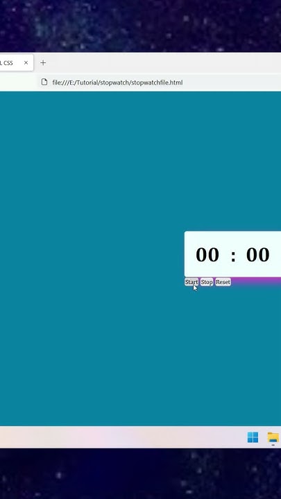 #part5 Membuat Stopwatch Time Style With Effect Using HTML & CSS #html ...