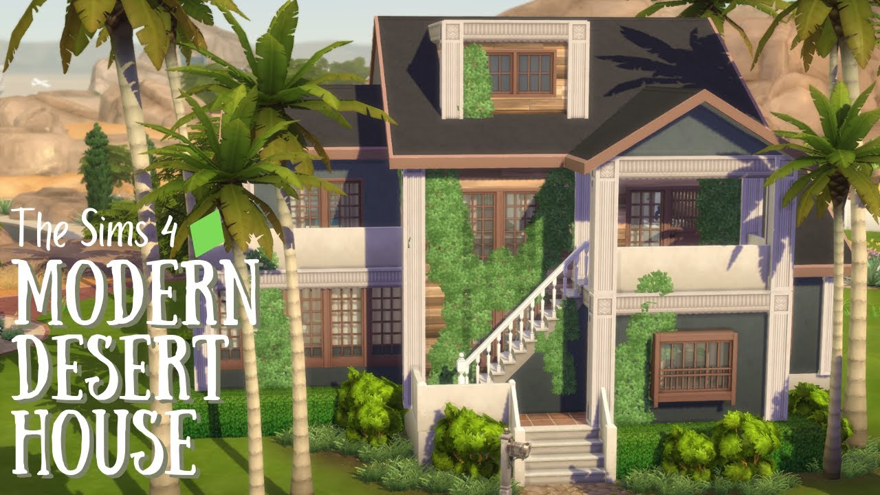 Contemporary Desert House | The Sims 4 Speed Build | - YouTube