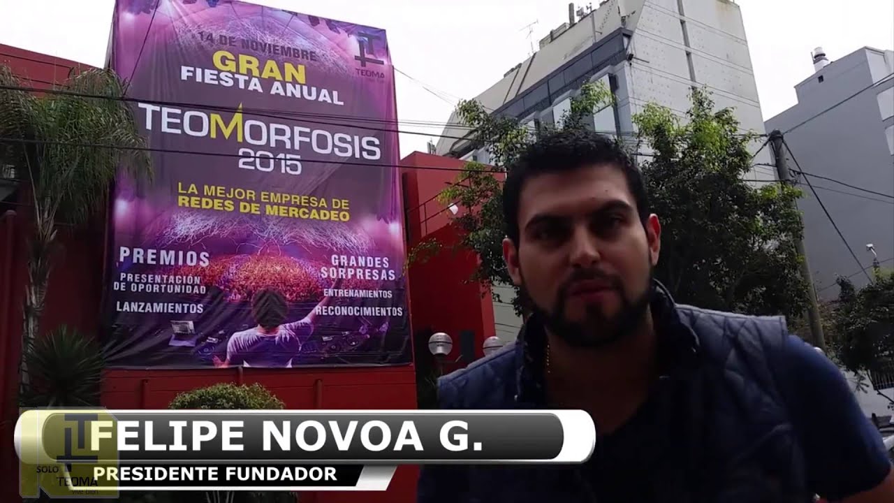 INVITACION A TEOMORFOSIS 2015 DE PRESIDENTE FUNDADOR FELIPE NOVOA - YouTube