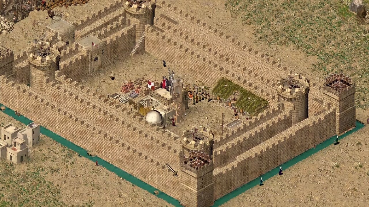 stronghold crusader best castle design | best for economy and defense ...