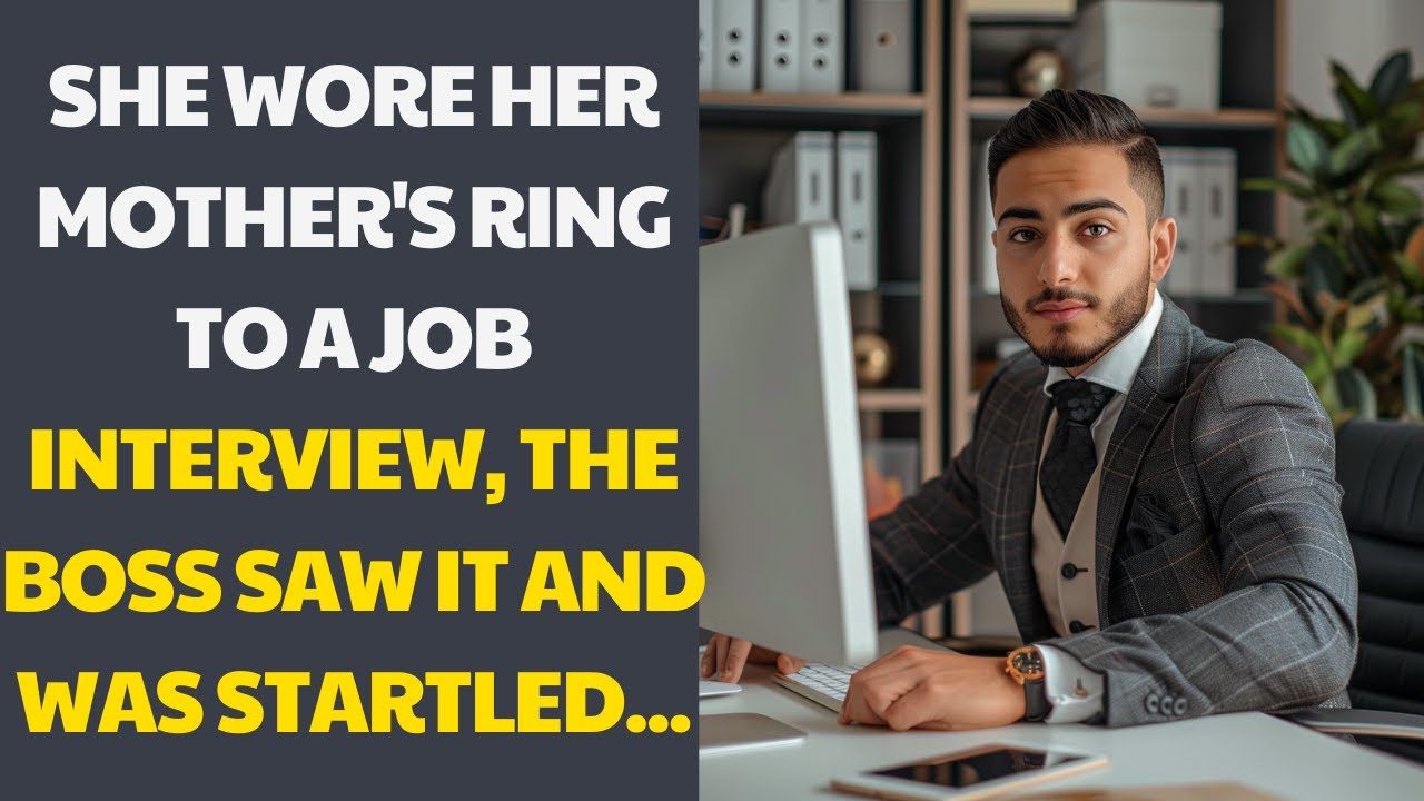 She wore her mother's ring to a job interview, the boss saw it and was ...