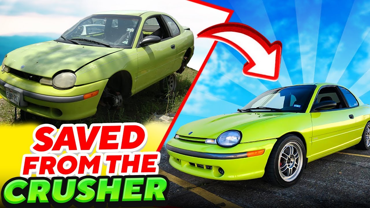 Junkyard Rescue: Rare '1995 Dodge Neon Nitro Yellow Green Neon ACR gets ...