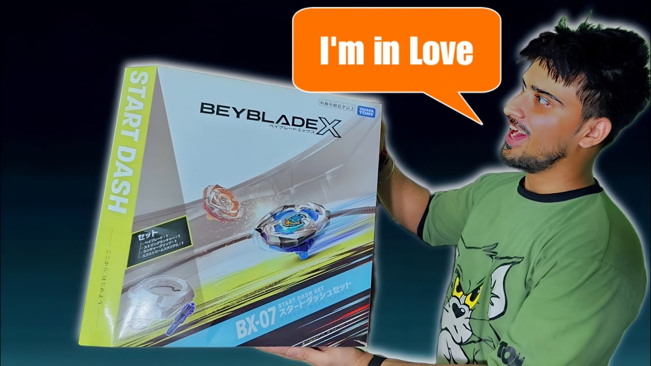 Finally Beyblade x is here Beyblade x start dash set unboxing and ...