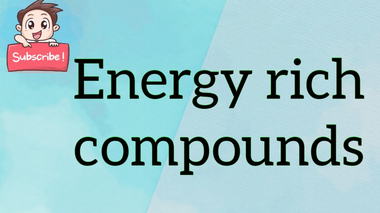 Energy rich compounds - YouTube