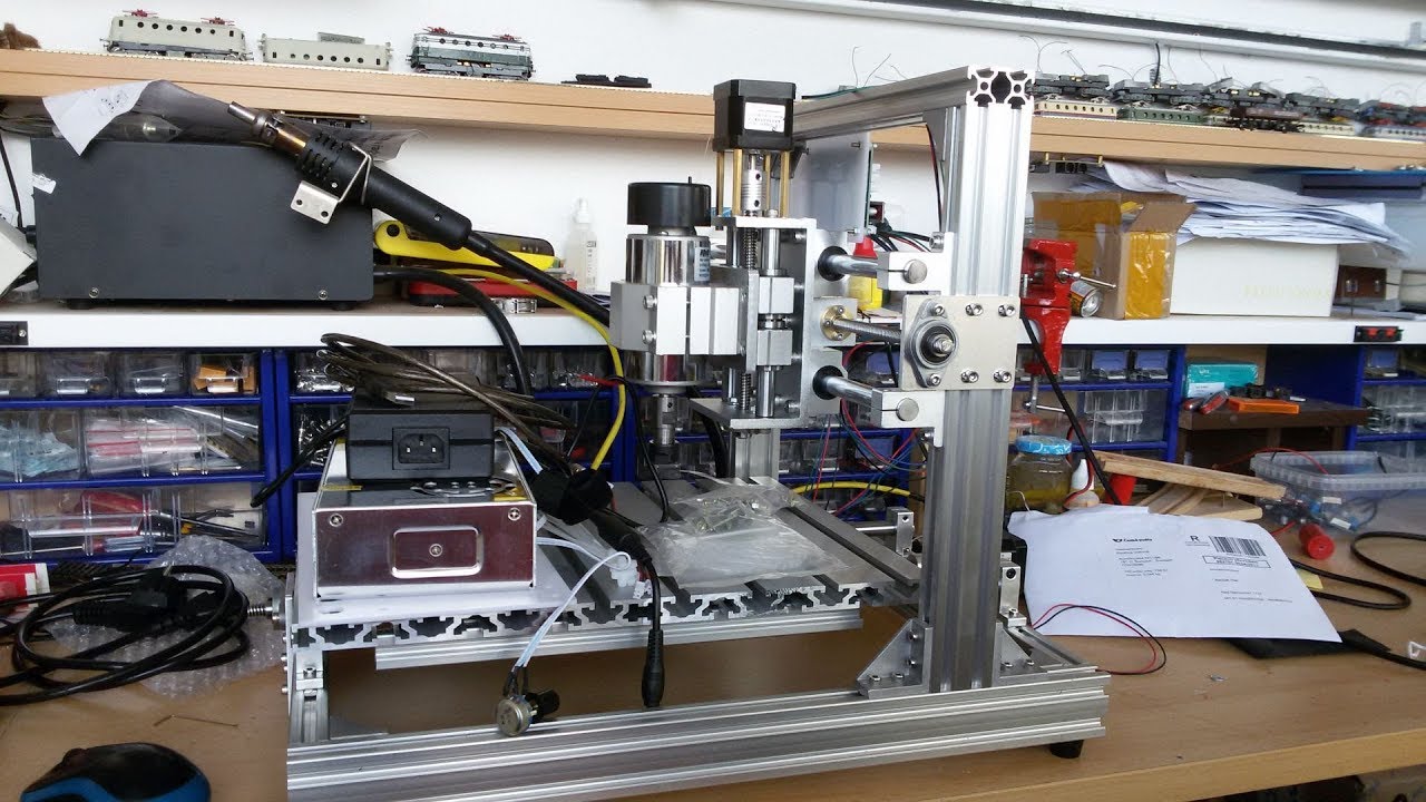 DIY mini CNC Machine 2632 part 2 - YouTube