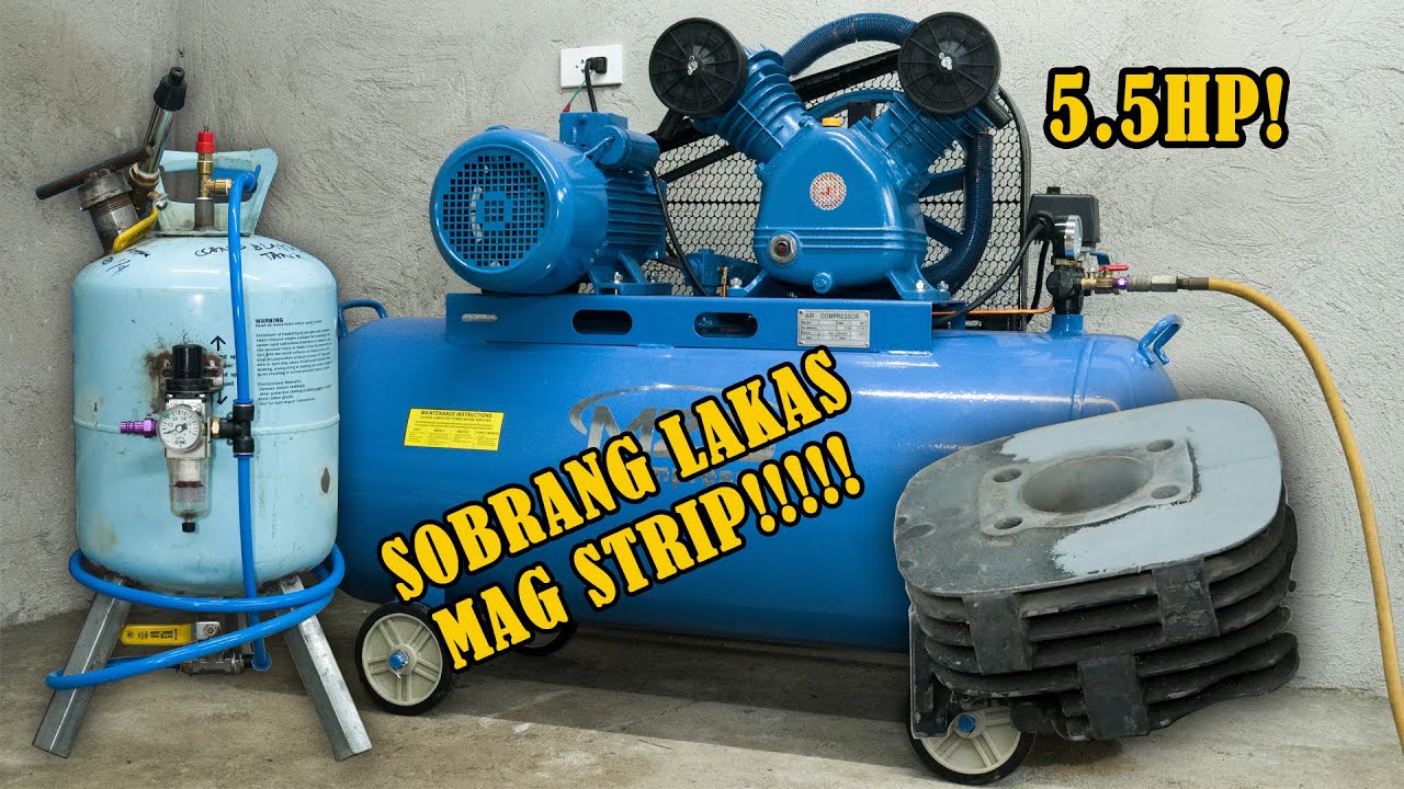 My DIY Mini sandblaster at bagong compressor unboxing - YouTube