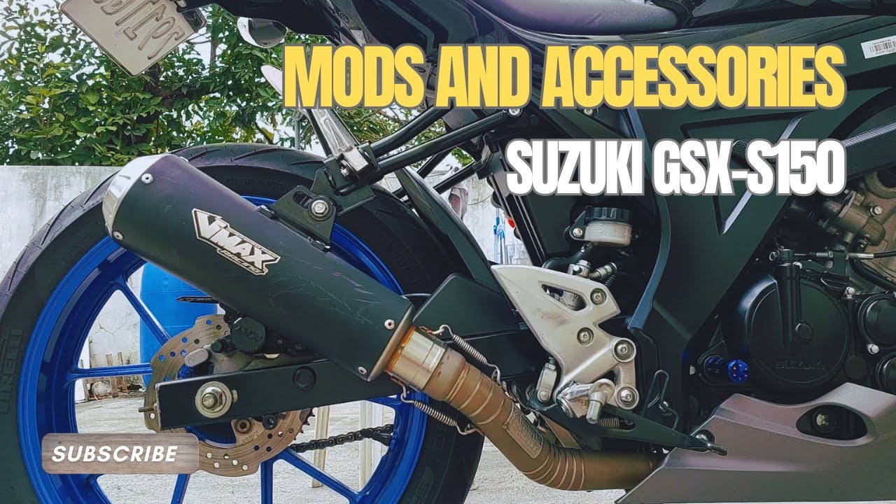 Suzuki GSX 150 modifications and accessories - YouTube