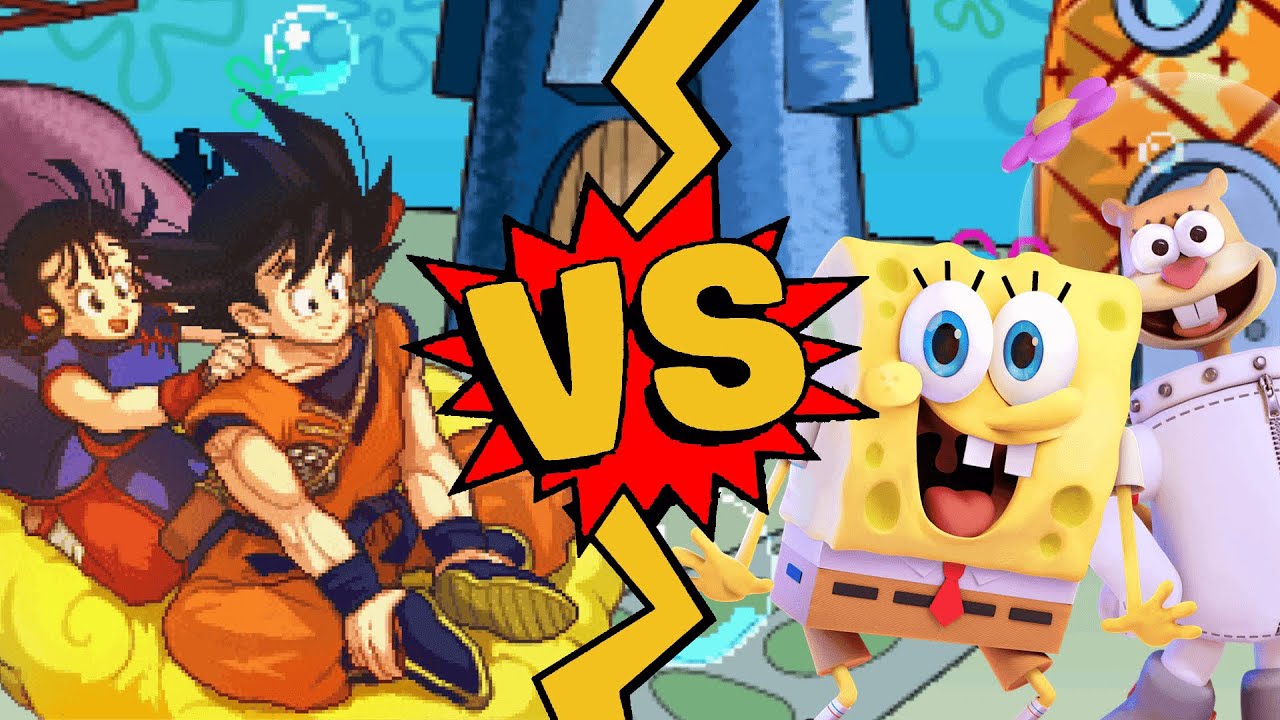 M.U.G.E.N Battles | Goku/Chi-Chi vs SpongeBob/Sandy Cheeks | Dragon ...