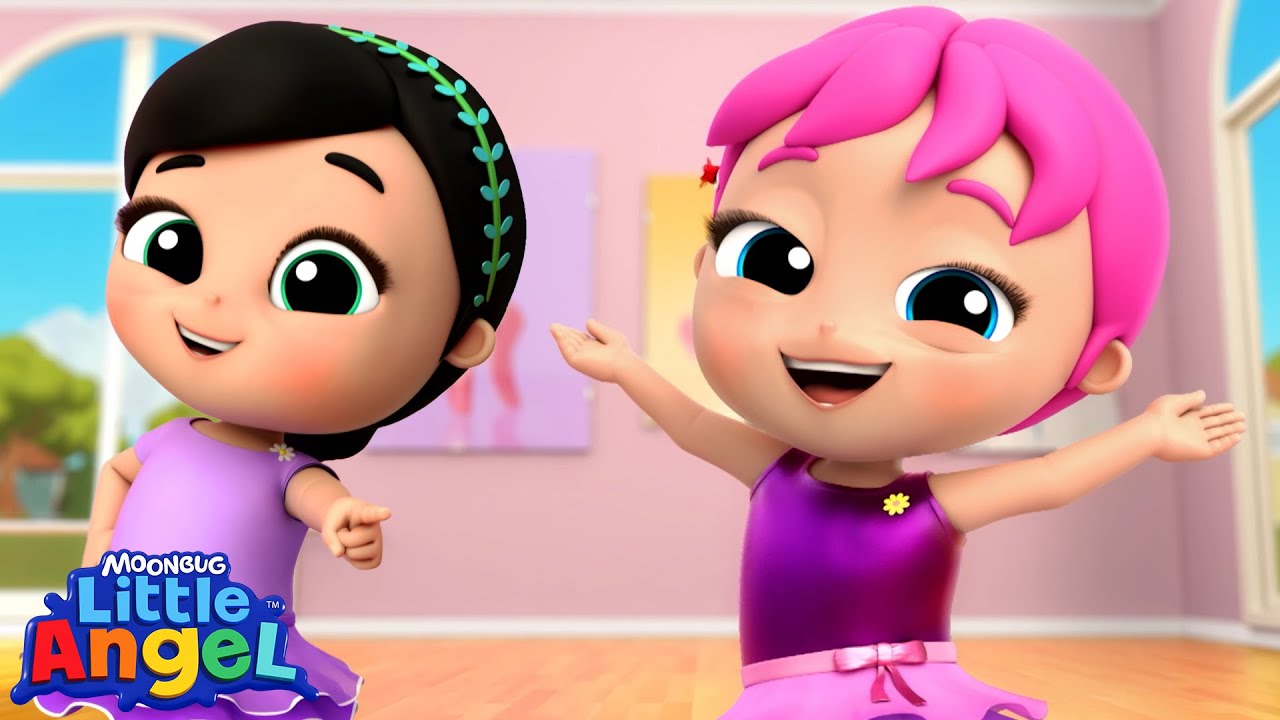 Ballet Dance Class Song! | Colorful Little Angel Sing Along Nursery ...