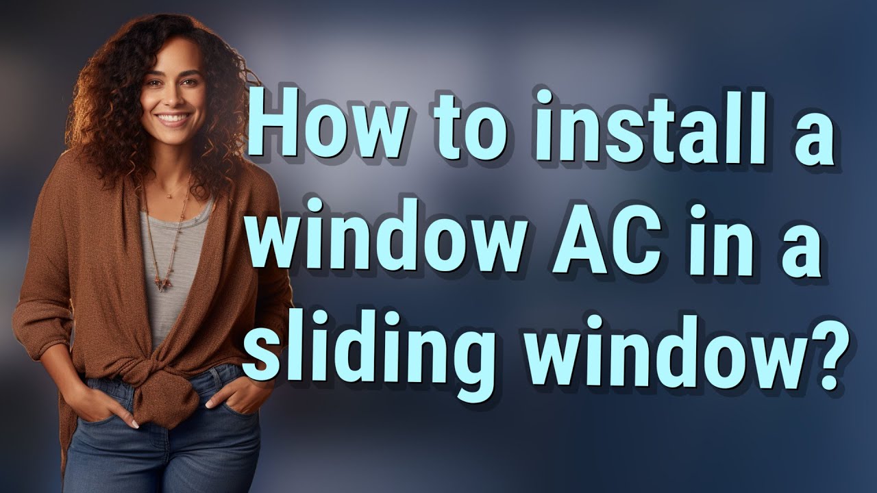 How to install a window AC in a sliding window? - YouTube