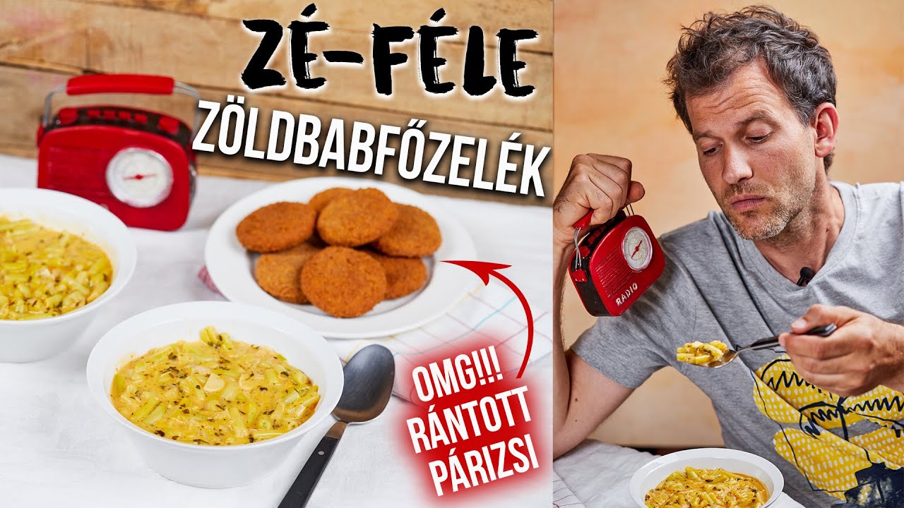 Zé-féle zöldbabfőzelék RÁNTOTT PÁRIZSIVAL!!!😱👌 - YouTube