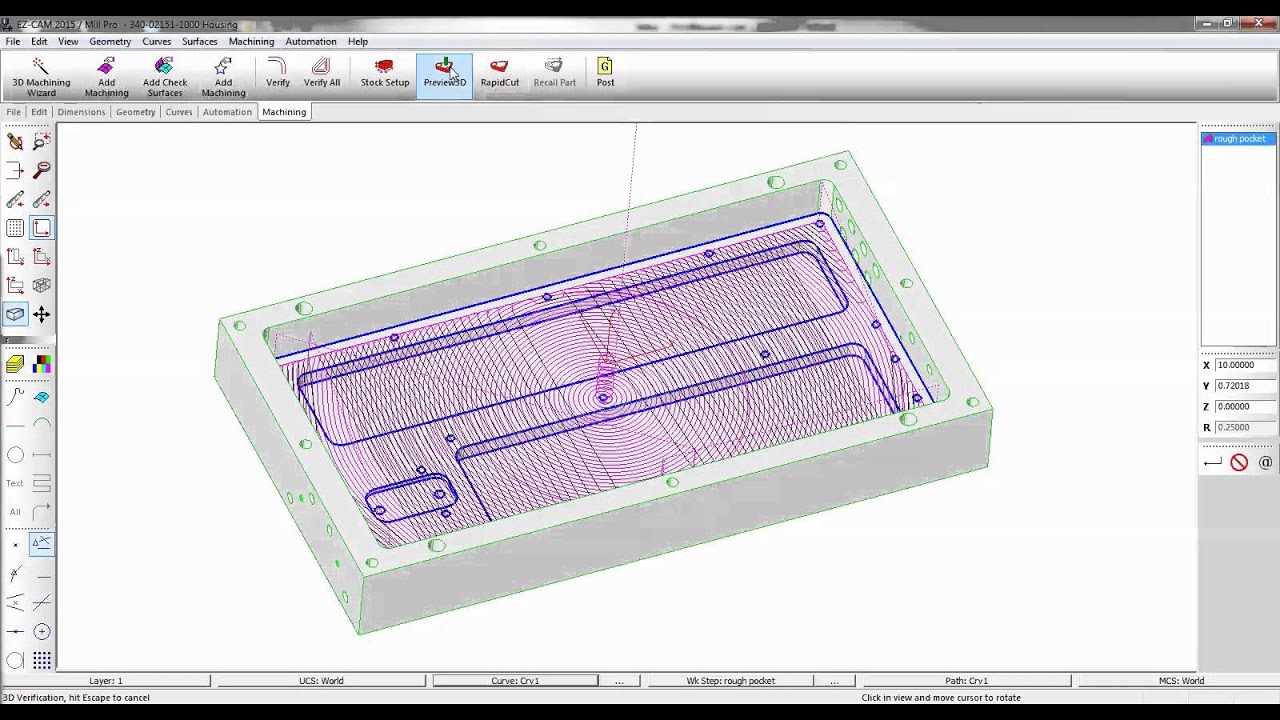 Machining 2D pockets off Solid Model - YouTube