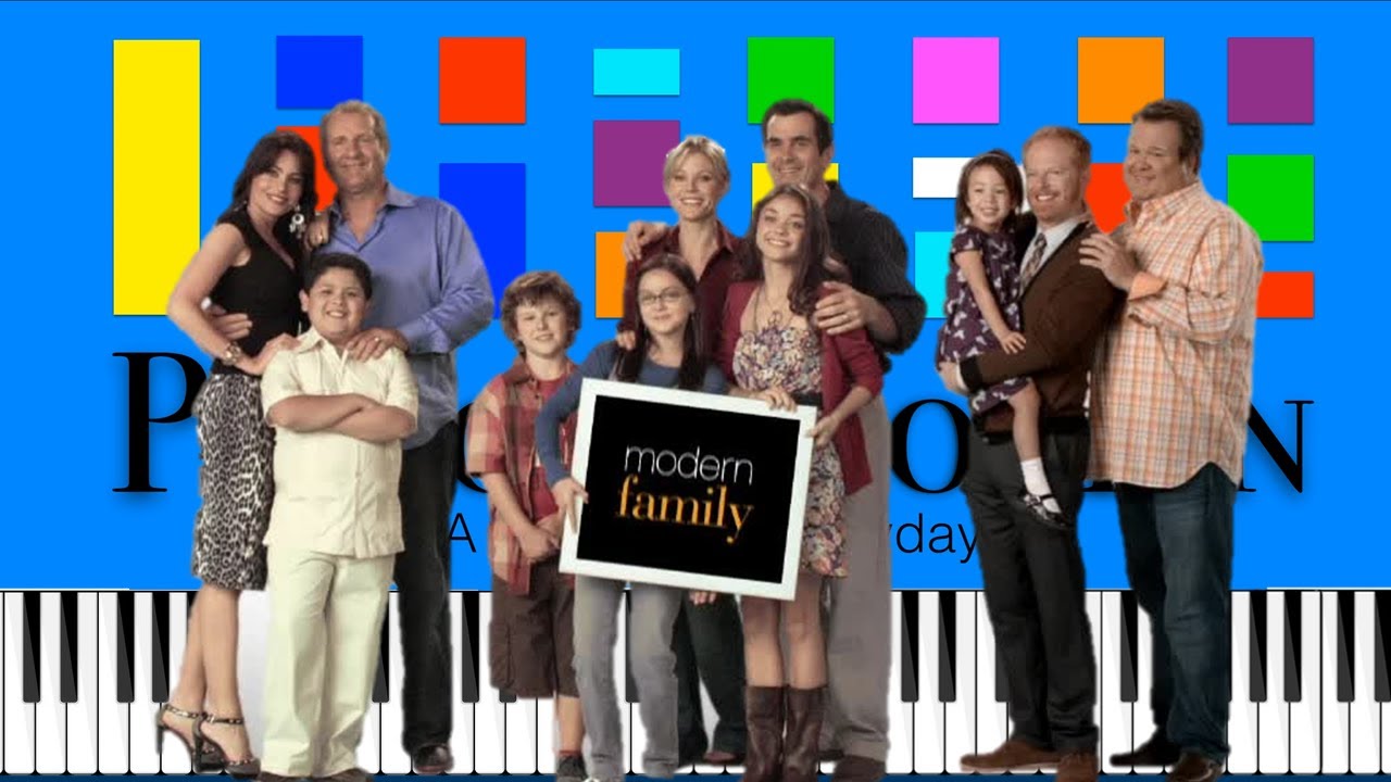 Modern Family Theme Song (Slow Easy Medium) Piano Tutorial 4K - YouTube