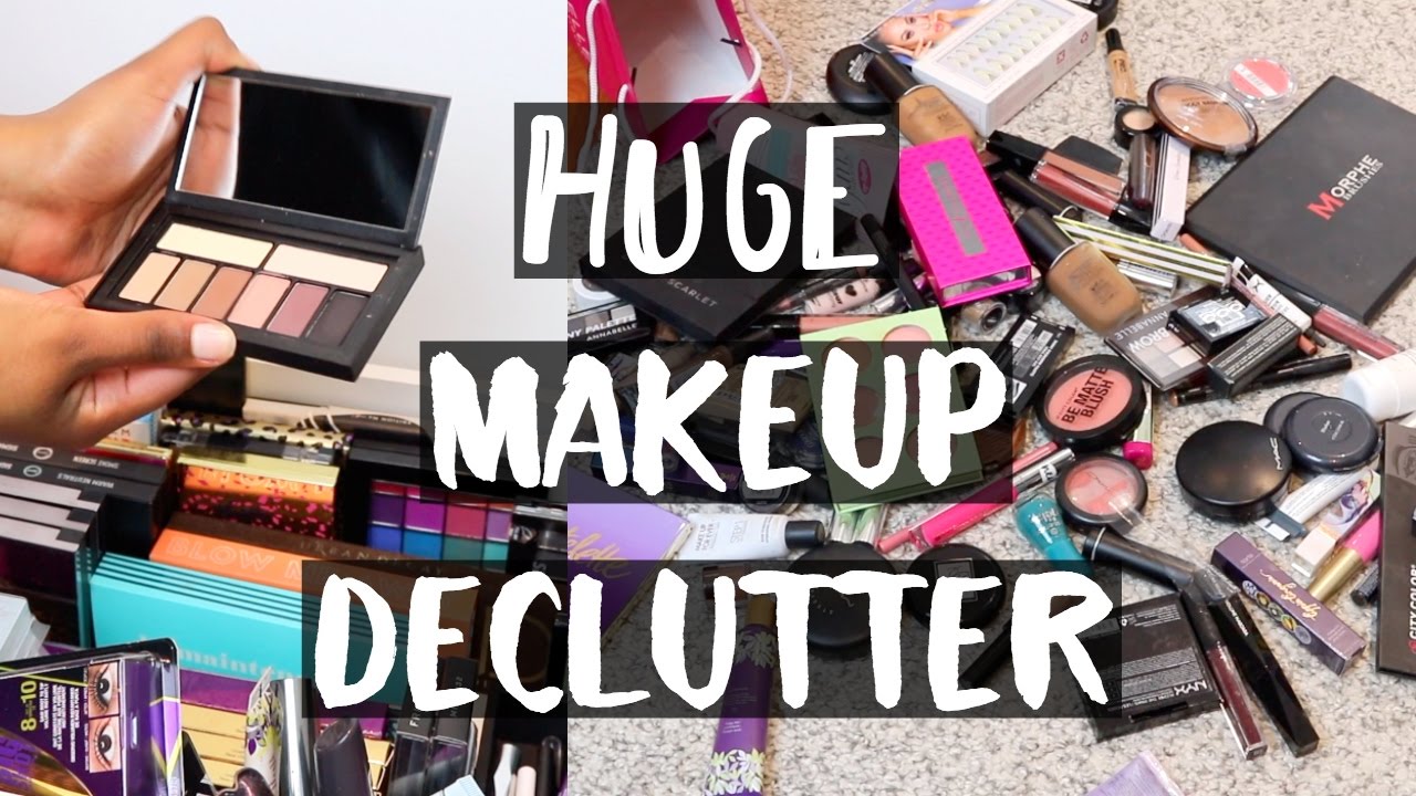 HUGE MAKEUP COLLECTION DECLUTTER 2017 | Aysha Abdul - YouTube