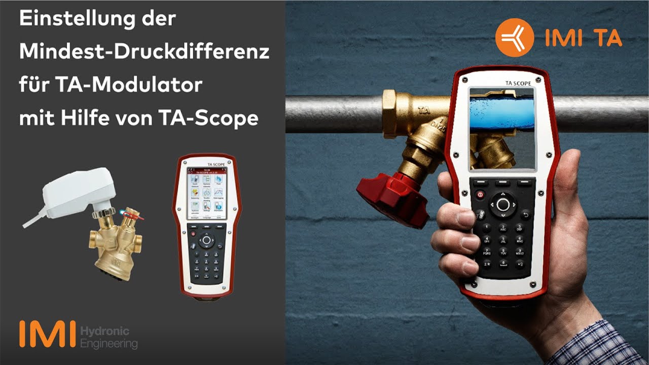 TA-Modulator von IMI TA - Einstellung der Mindest-Druckdifferenz mit TA ...