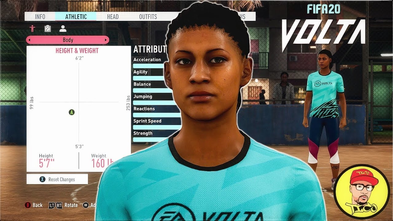 FIFA 20: HOW TO FIX YOUR VOLTA CREATED PLAYER & PLAYER BUILD TUTORIAL ...